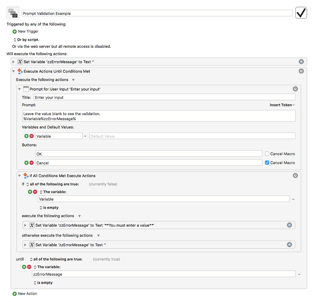 Macro Prompt Validation Example Macro Library Keyboard Maestro Discourse 0048