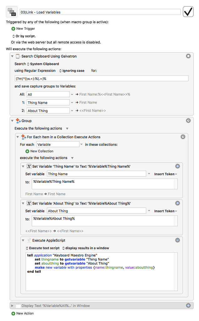 Keyboard Maestro “03link Load Variables” Macro Questions And Suggestions Keyboard Maestro