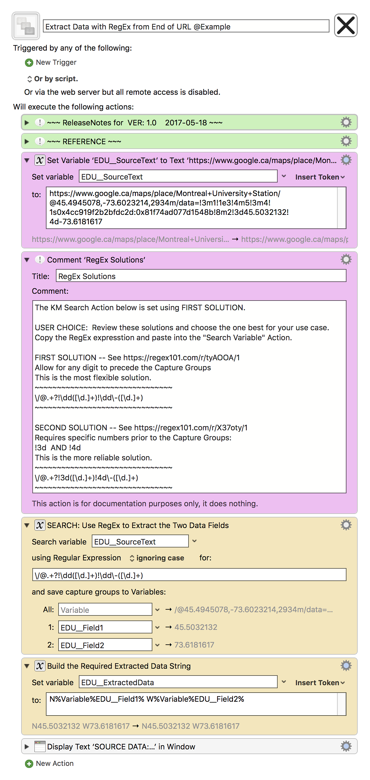 Extract Data With Regex From End Of Url Example Macro Library Keyboard Maestro Discourse