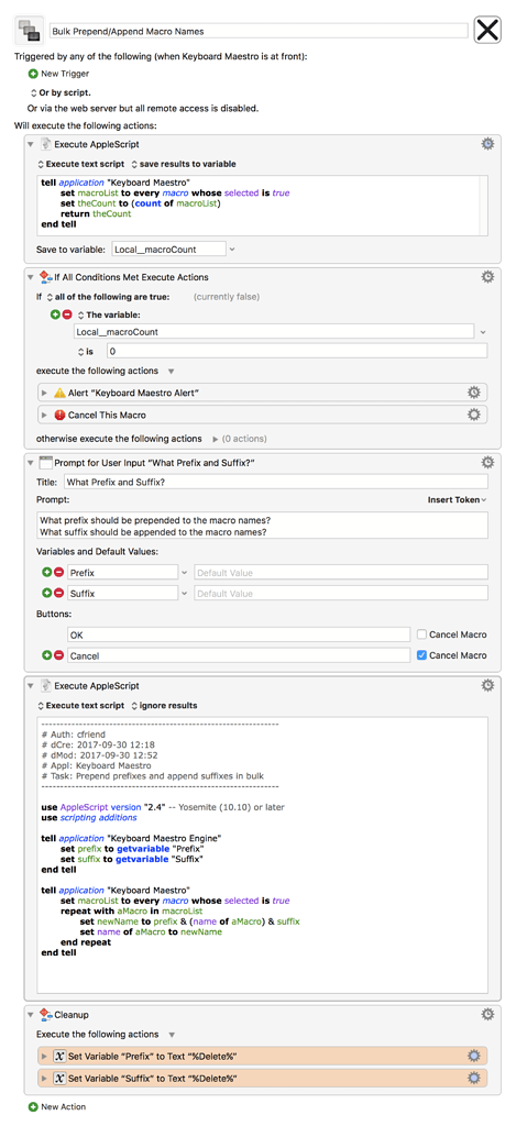 Macro Add Prefixes And Suffixes To Macro Names In Bulk Macro Library Keyboard Maestro Discourse