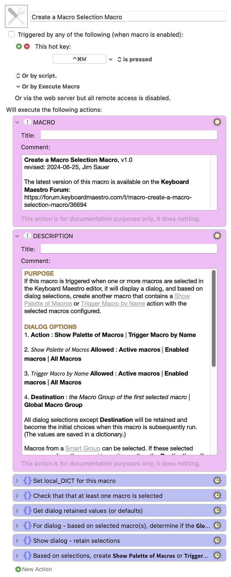 Macro Create A Macro Selection Macro V10 Macro Library Keyboard Maestro Discourse