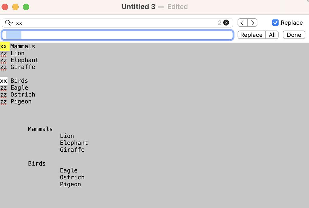 How Replace A Text Character With A Tab For Indentation In A Text File 3414