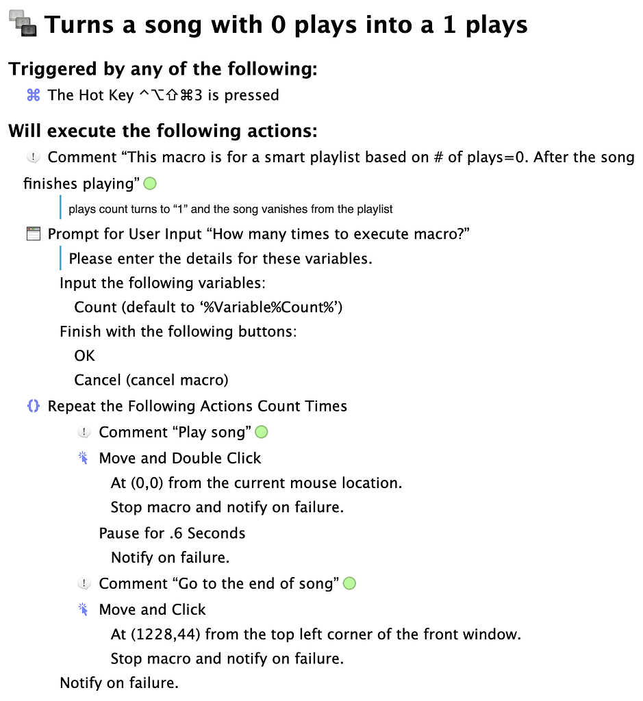 Anyone Know Of A Way To Tell Km When A Song Is Done Playing In Music Using Only Km Actions No