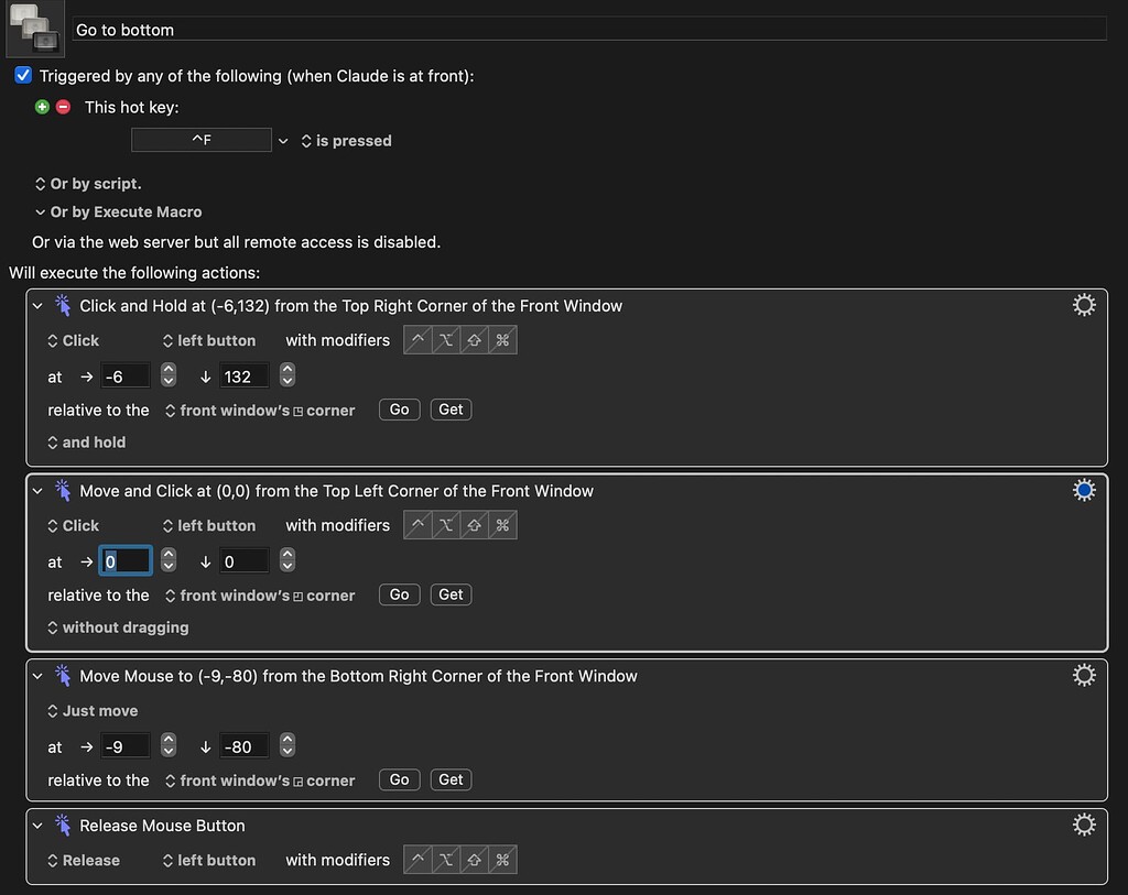 How To Save Current Mouse Location To Variable Questions And Suggestions Keyboard Maestro