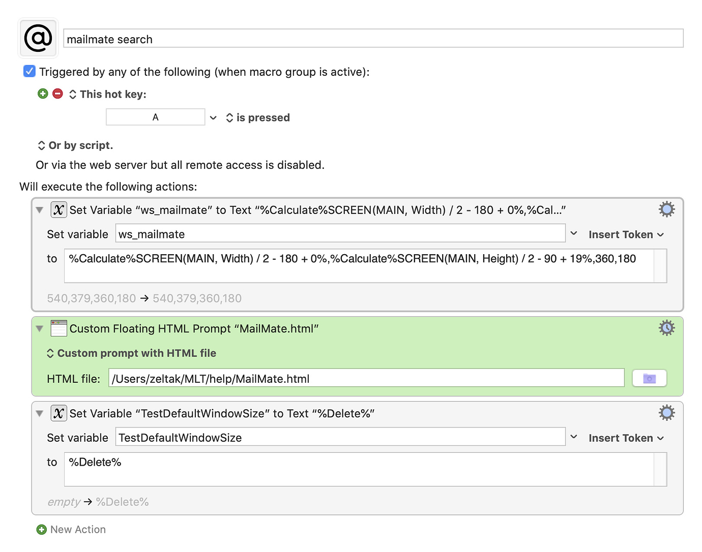 Macro Custom Html Prompt With Dynamic Size And Position Macro Library Keyboard Maestro
