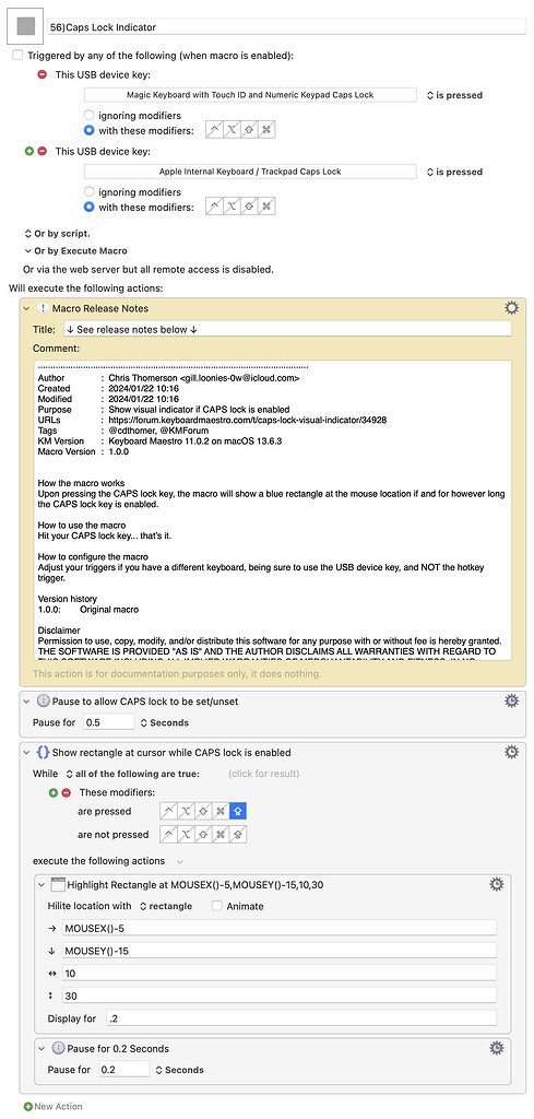 CAPS Lock Visual Indicator - Macro Library - Keyboard Maestro Discourse
