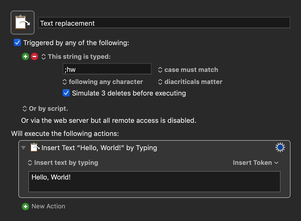 Text replacement triggered but not successfully executing (v9.0 ...