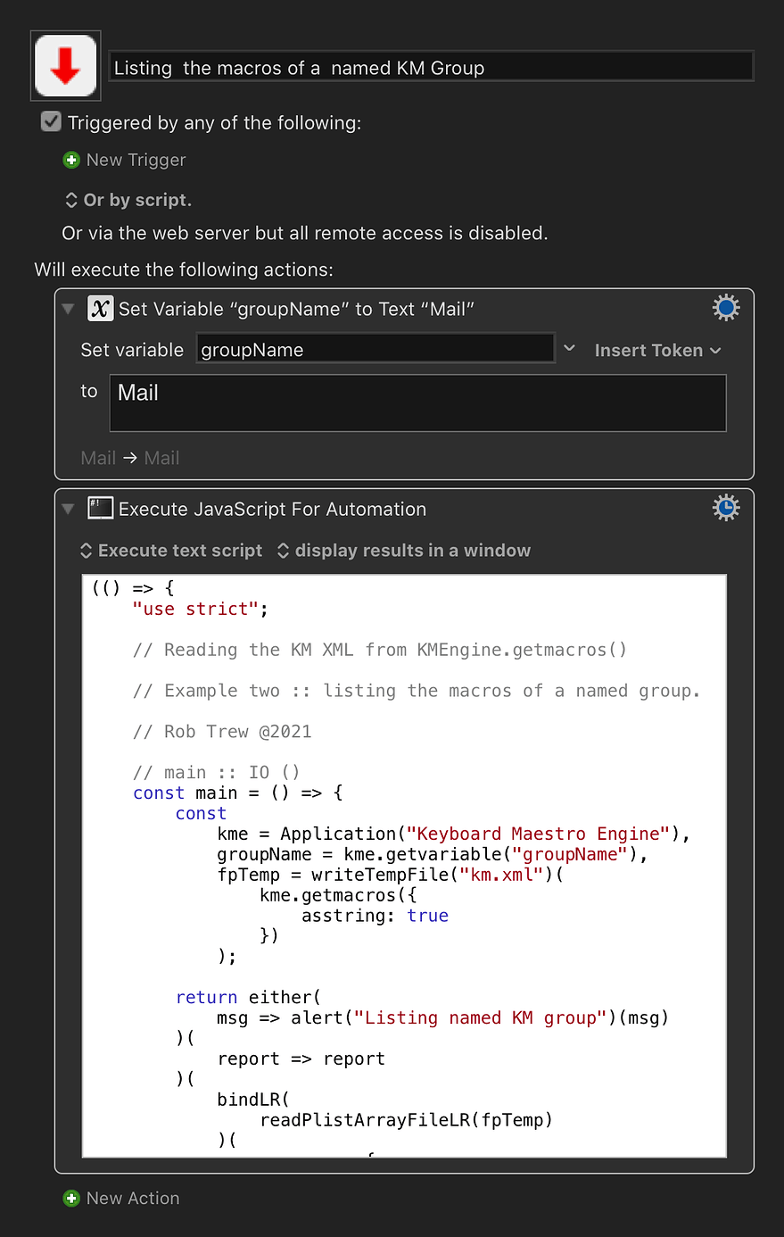 Applescript How To Get A List Of Macros In A Macro Group Without The Km Editor Being Activated