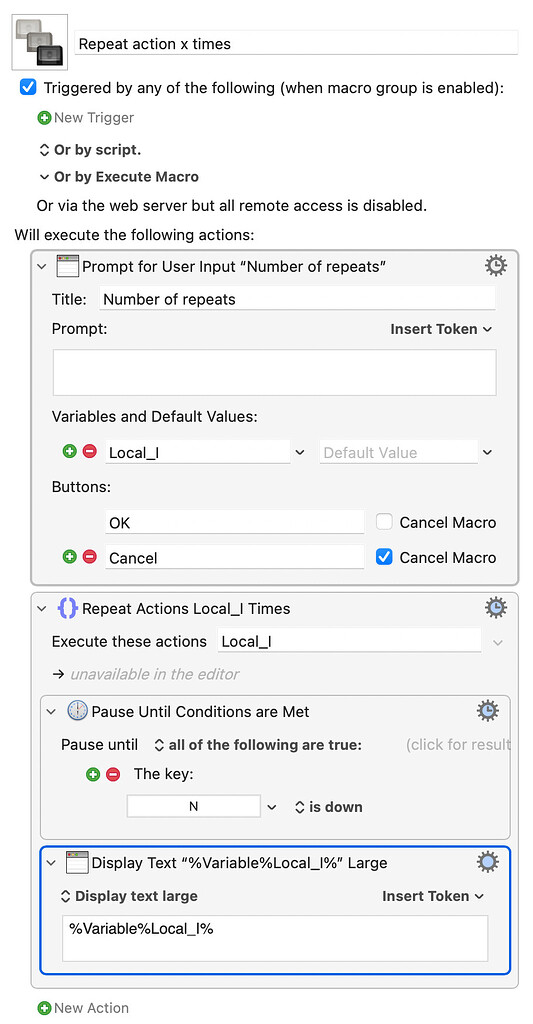 Repeat Variable Times What Am I Doing Wrong Questions And Suggestions Keyboard Maestro