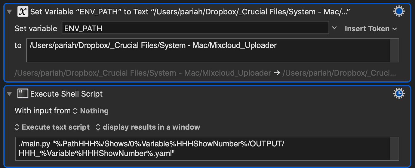 Having Trouble With Execute Shell Script ions Suggestions