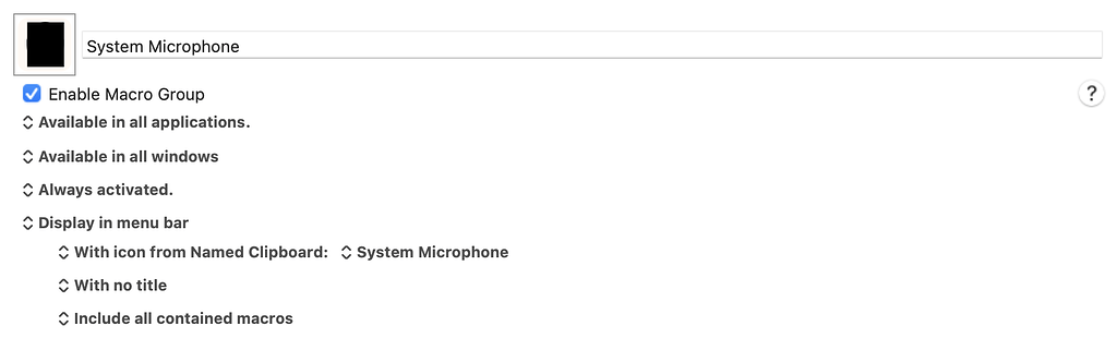 Toggle System Microphone Macros Macro Library Keyboard Maestro Discourse 