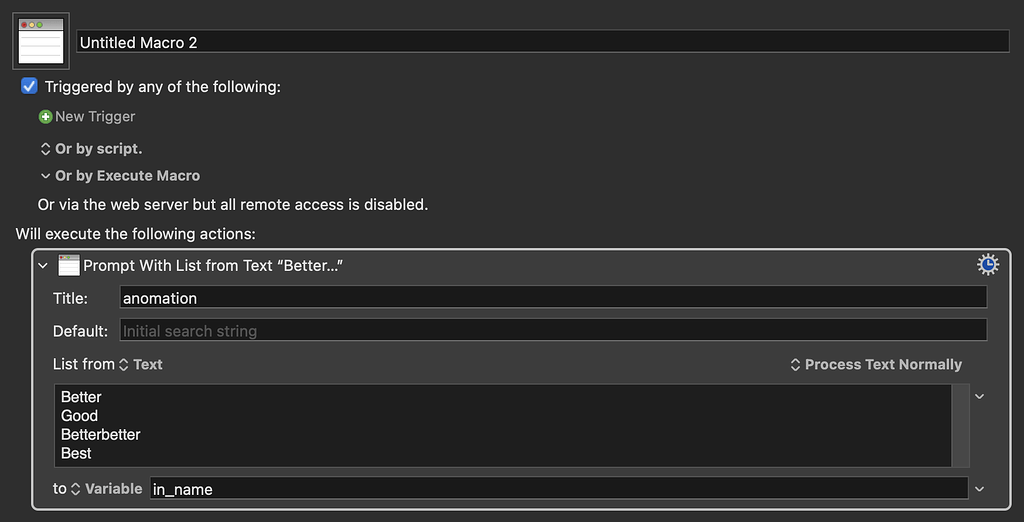 How To Directly Type Text That Does Not Exist In The List And Save It In A Variable Questions