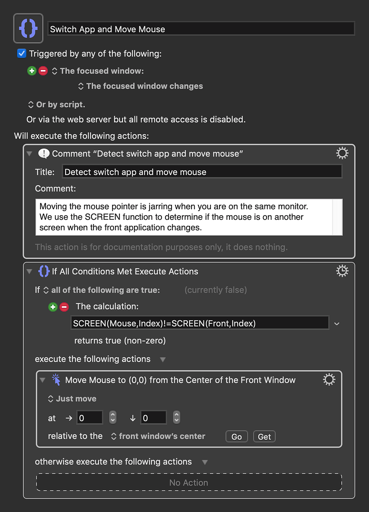 Switch App And Move Mouse Macro V9 0 4 Macro Library Keyboard Maestro Discourse