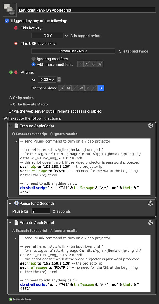 Turning On Projectors With Applescript Delay Questions And Suggestions Keyboard Maestro Discourse
