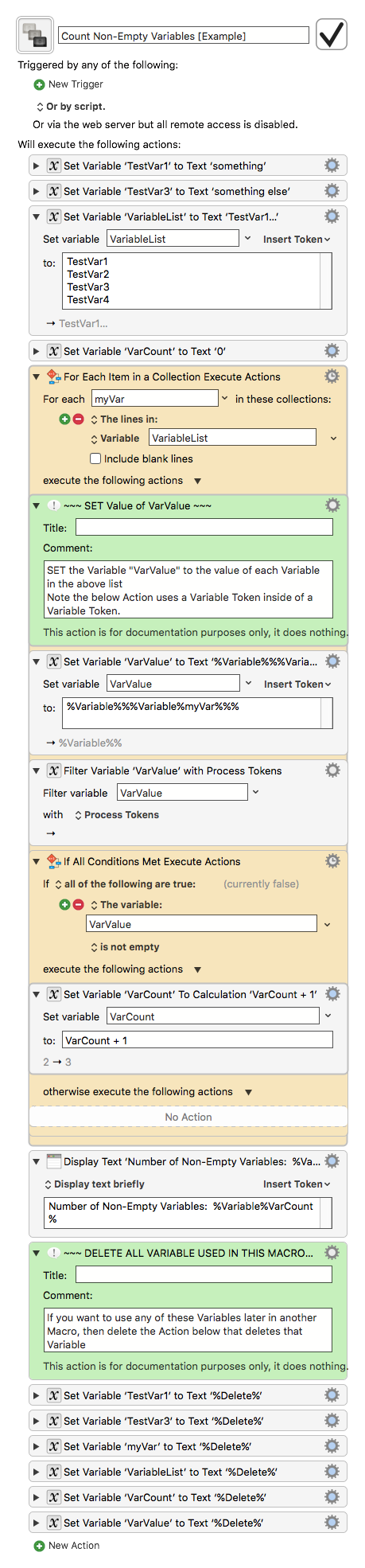 How Can We Know How Number Of Variables Not Blank And Pass That Number As Variable Questions