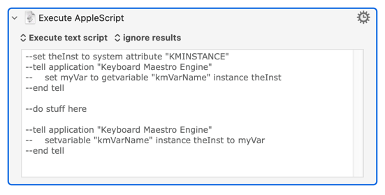 Solved How To Get A Km Variable Into Applescript Questions