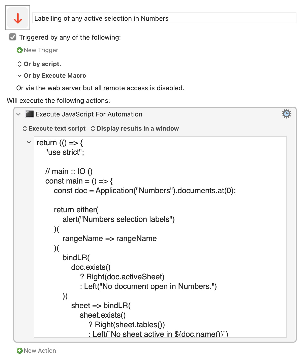 Need Help Returning A Value From A Javascript For Automation Action