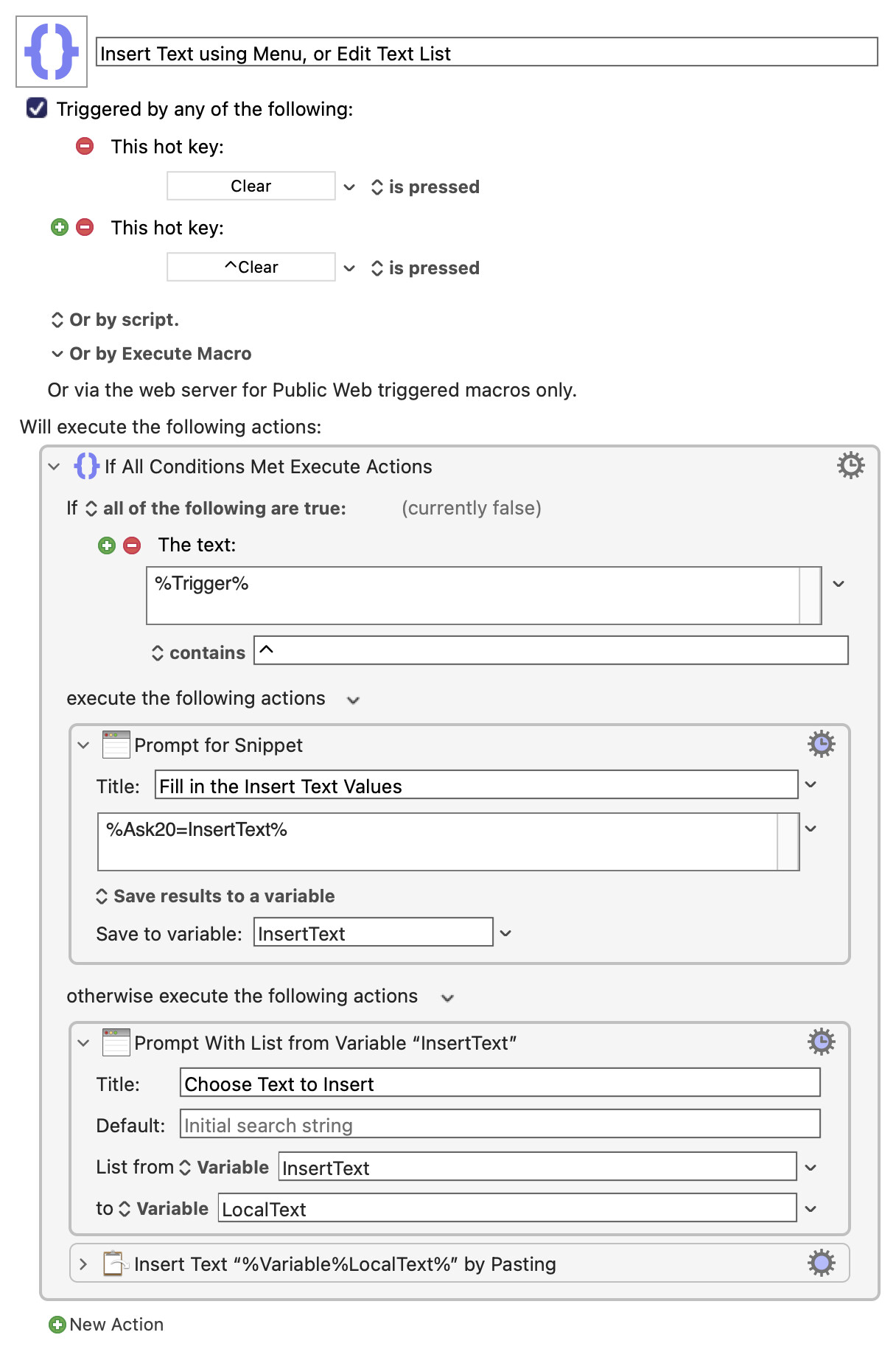 Macros With Pulldown Or Dropdown Menus Including Text Questions And Suggestions Keyboard