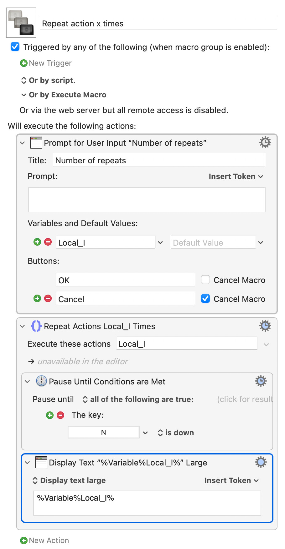 Repeat Variable Times What Am I Doing Wrong Questions And Suggestions Keyboard Maestro